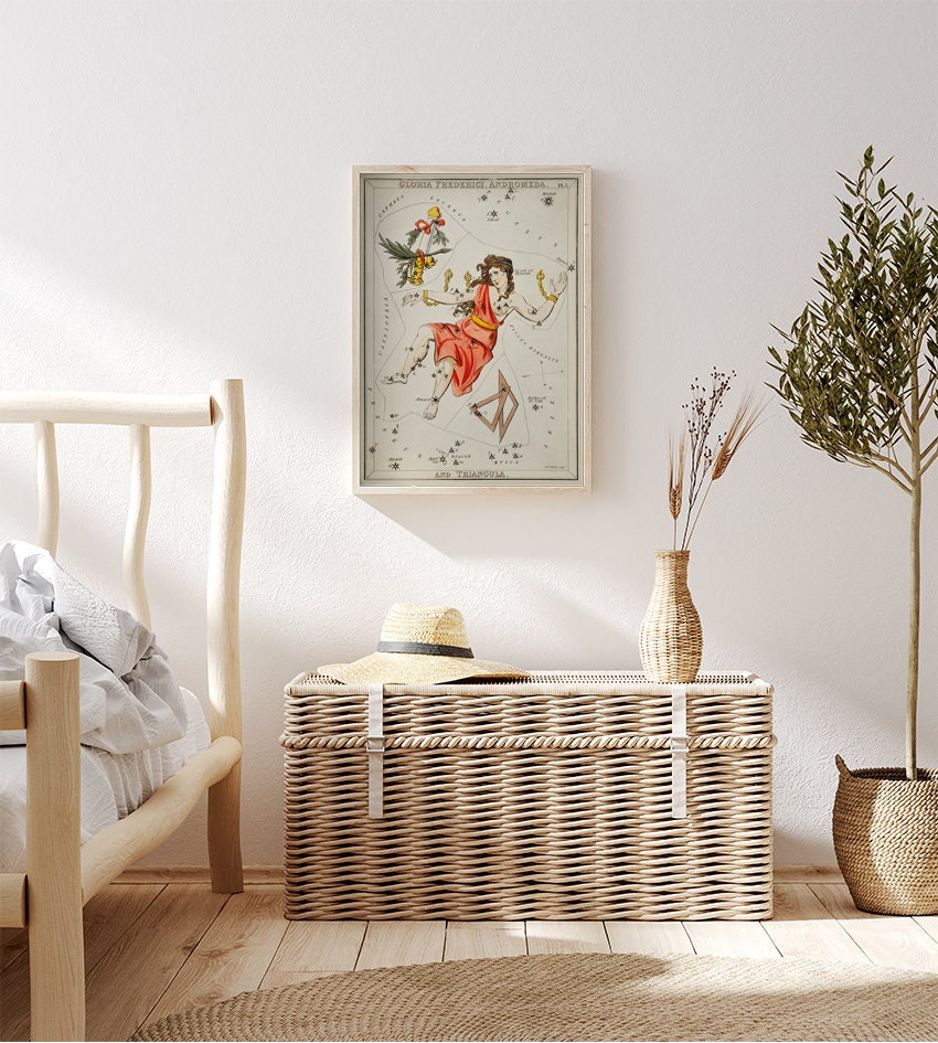 Poster Wall Art Astronomical Chart Illustration Andromeda Sidney Hall ...