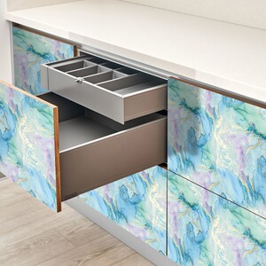 Colorful Spots Furniture Sticker, Texture Adhesive Foils, Abstraction ...