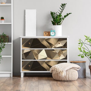 3D Triangles Furniture Sticker, Texture Adhesive Foils, Abstraction ...