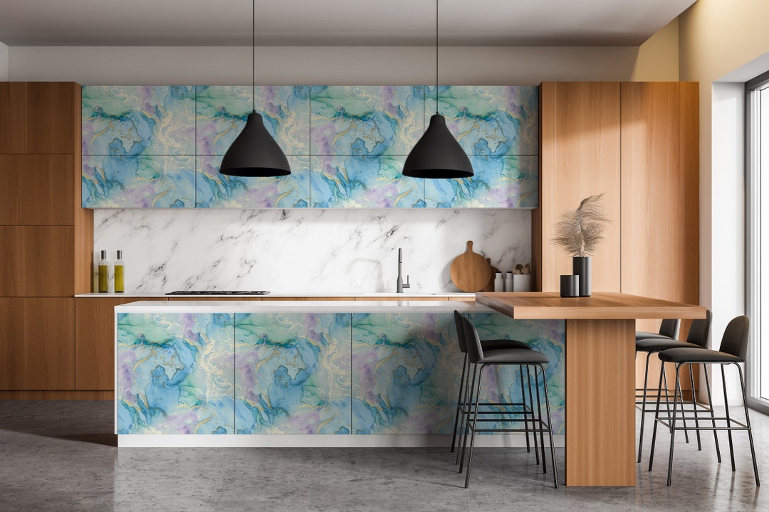 Colorful Spots Furniture Sticker, Texture Adhesive Foils, Abstraction ...