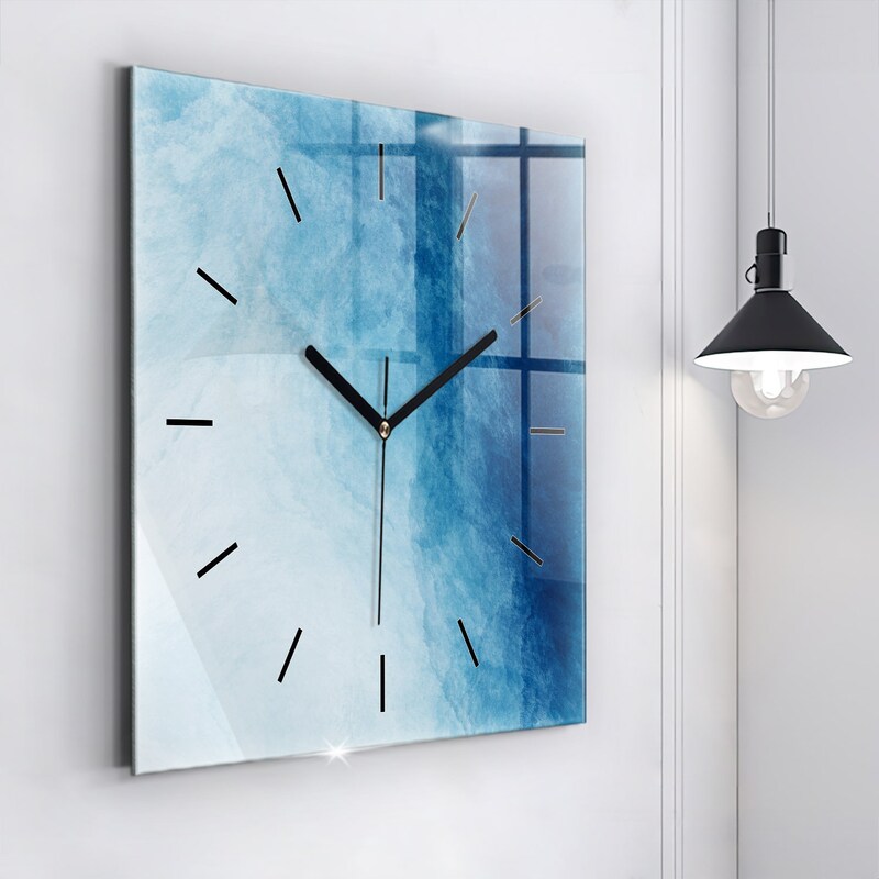 Blue Wall Clock - Etsy Australia