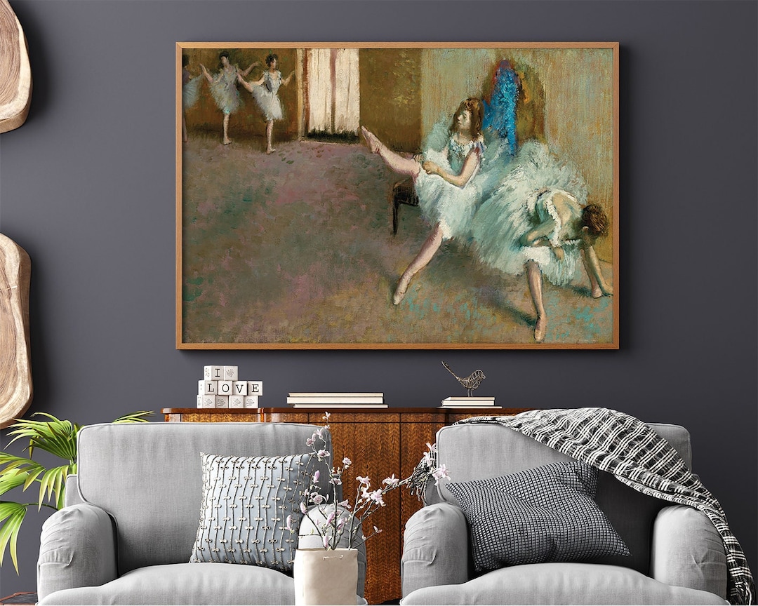 Poster Wall Art Before the Ballet 1890 1892 by Edgar Degas Poster ...