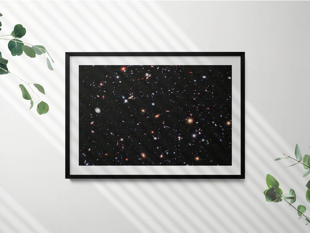 Nasa Photo - Starry Space Print in Frame, Earth and Space Art Print ...