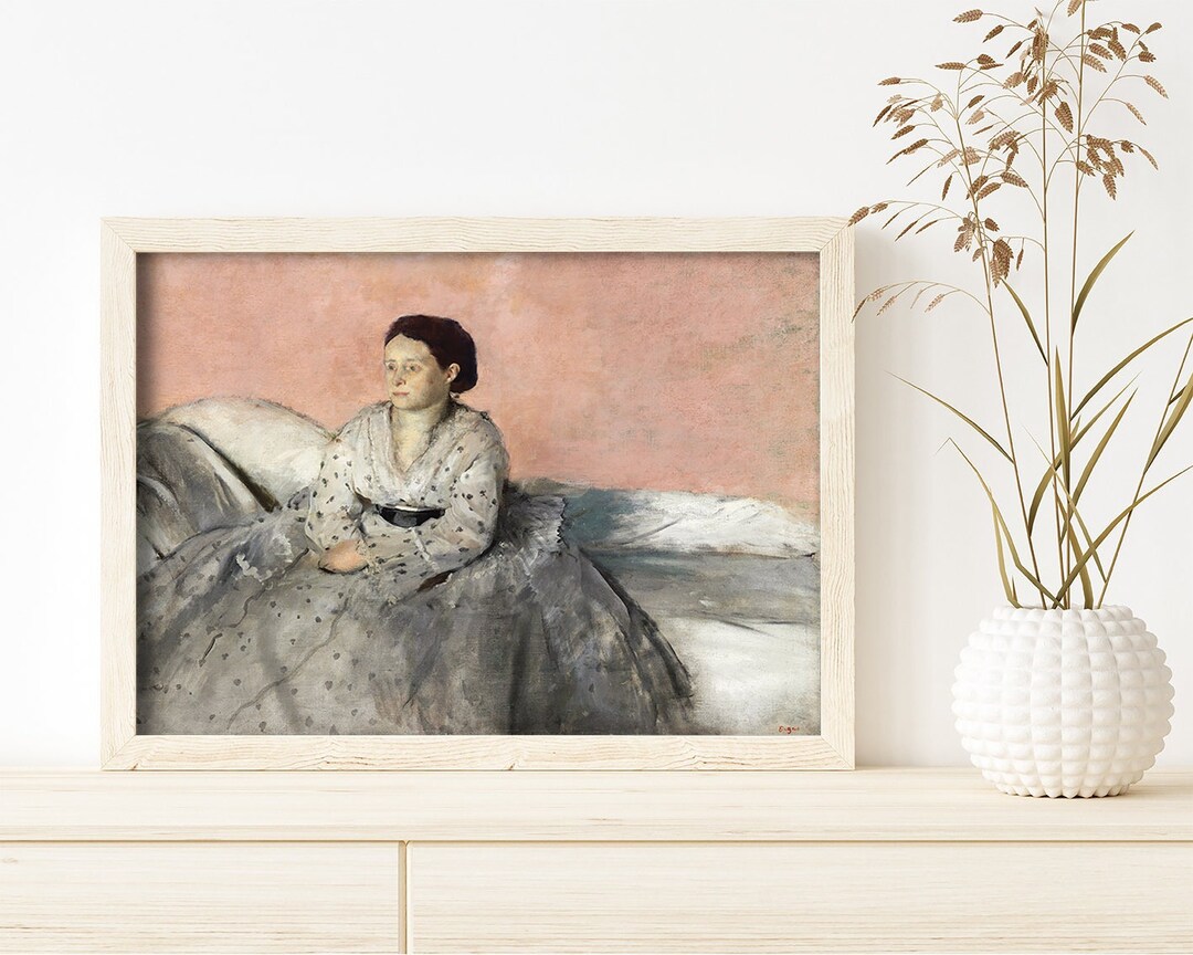 Poster Wall Art Madam Rene De Gas 1873 by Edgar Degas Poster, White ...