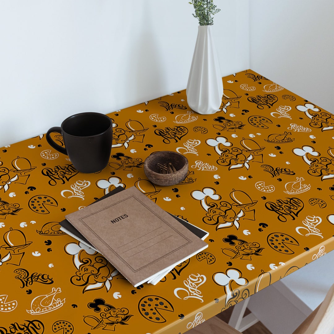 Bon Appetit Theme Furniture Sticker, Texture Adhesive Foils, Text Style ...