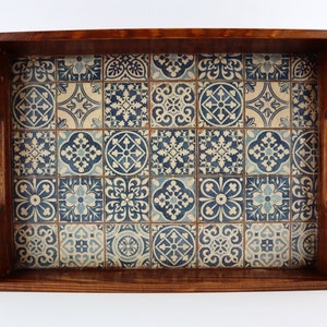 Medium Size Wooden Tray With Handles. - Etsy