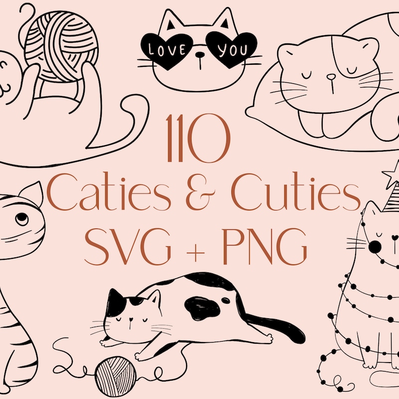 Cat Svg - Etsy