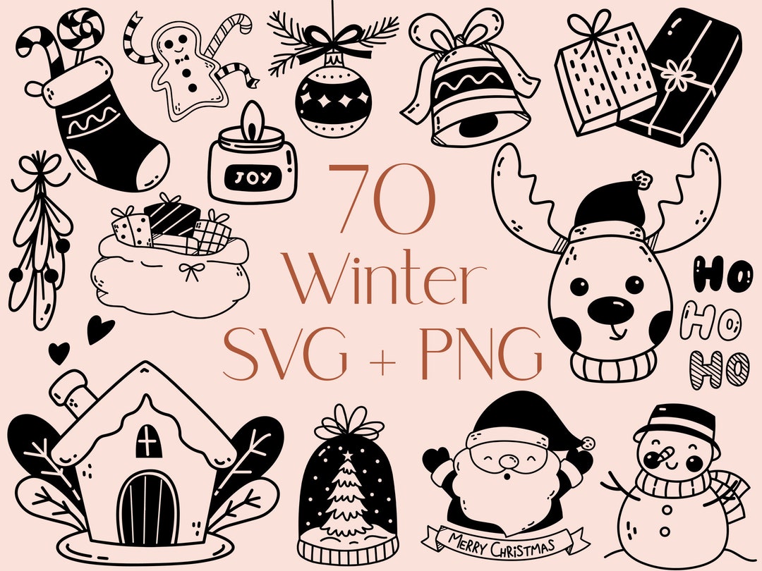Winter SVG, Christmas SVG, Santa Svg, Holiday Svg, Merry Christmas ...