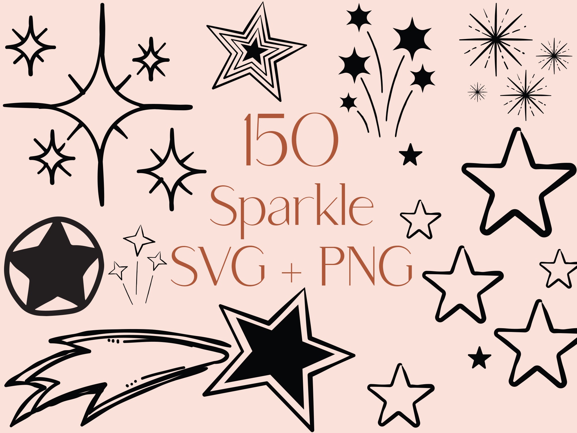 Sparkle Svg Star Svg Glitter Svg Comet Svg Celestial - Etsy