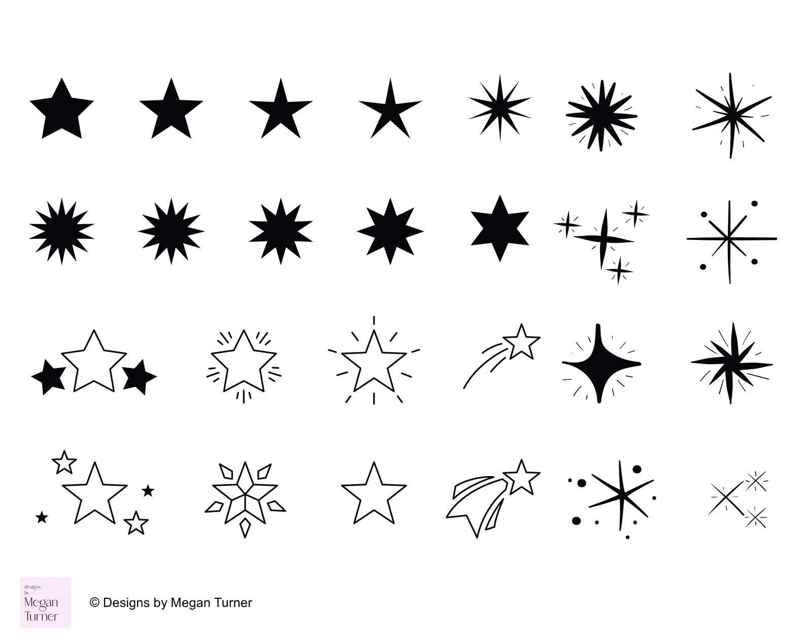 Sparkle Svg Star Svg Glitter Svg Comet Svg Celestial - Etsy