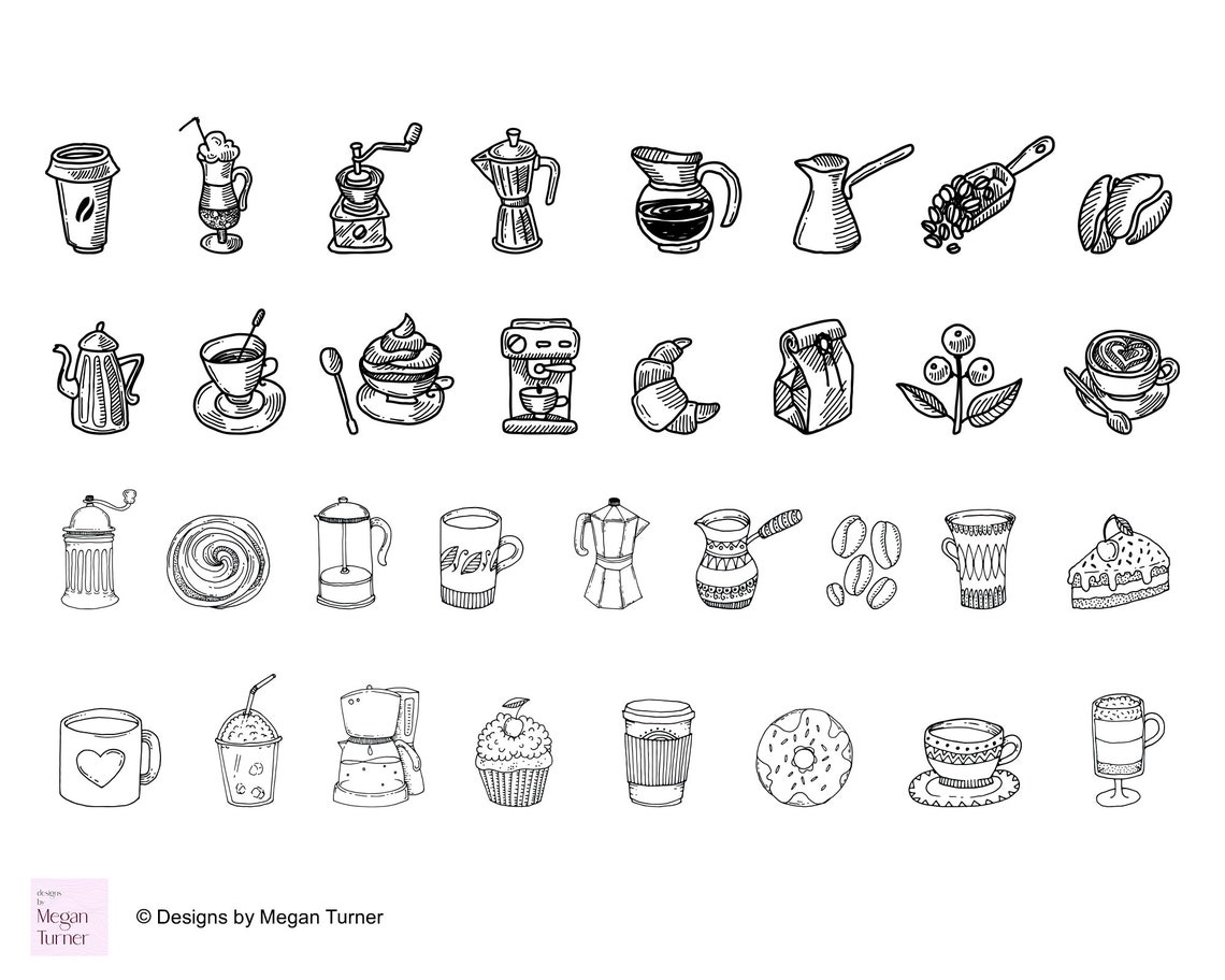 Coffee Svg Bundle Mug Svg Coffee Cup Svg Cake Svg Etsy