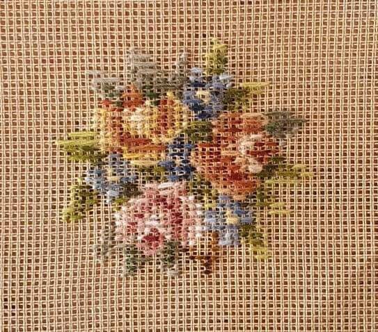 Miniature Rose Posy, Tapestry Kit, Needlepoint, Beverly Trammed ...