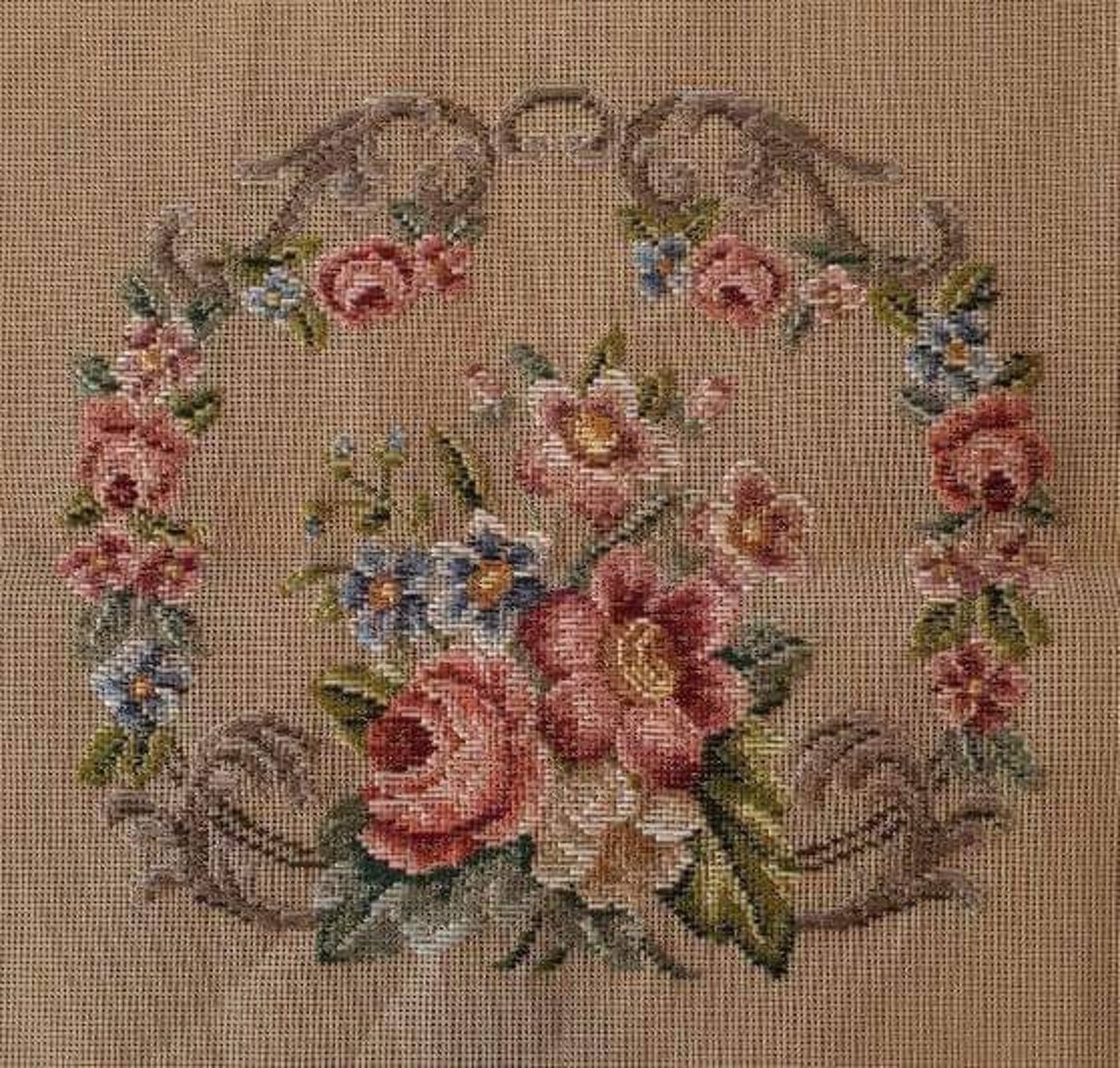 Polesden Lacy Chairseat, Tapestry Kit, Needlepoint, Beverly Trammed ...