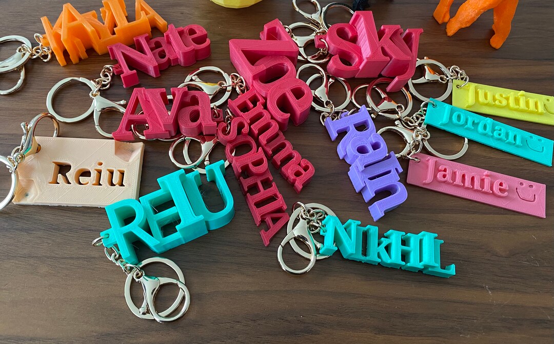 Name Plate 3D Name Tag Personalized Backpack Tag Name Key - Etsy