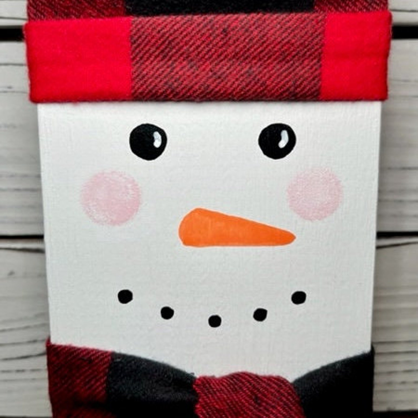 Wood Block Snowman, Snowman Decor, Winter Snowman Decor, Wood Block ...