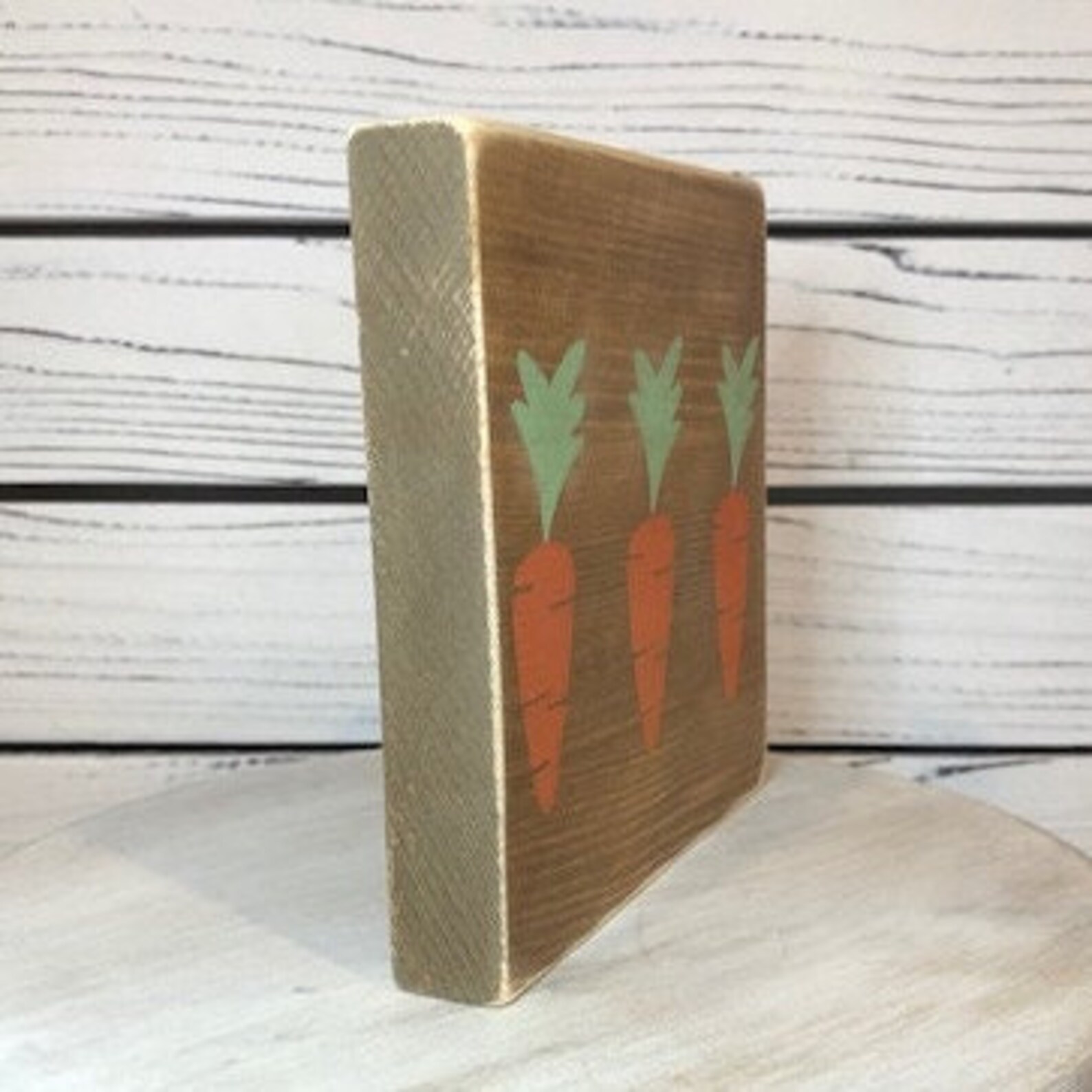 Carrot Wood Block Shelf Sitter for Spring/easter 5"x5" - Etsy
