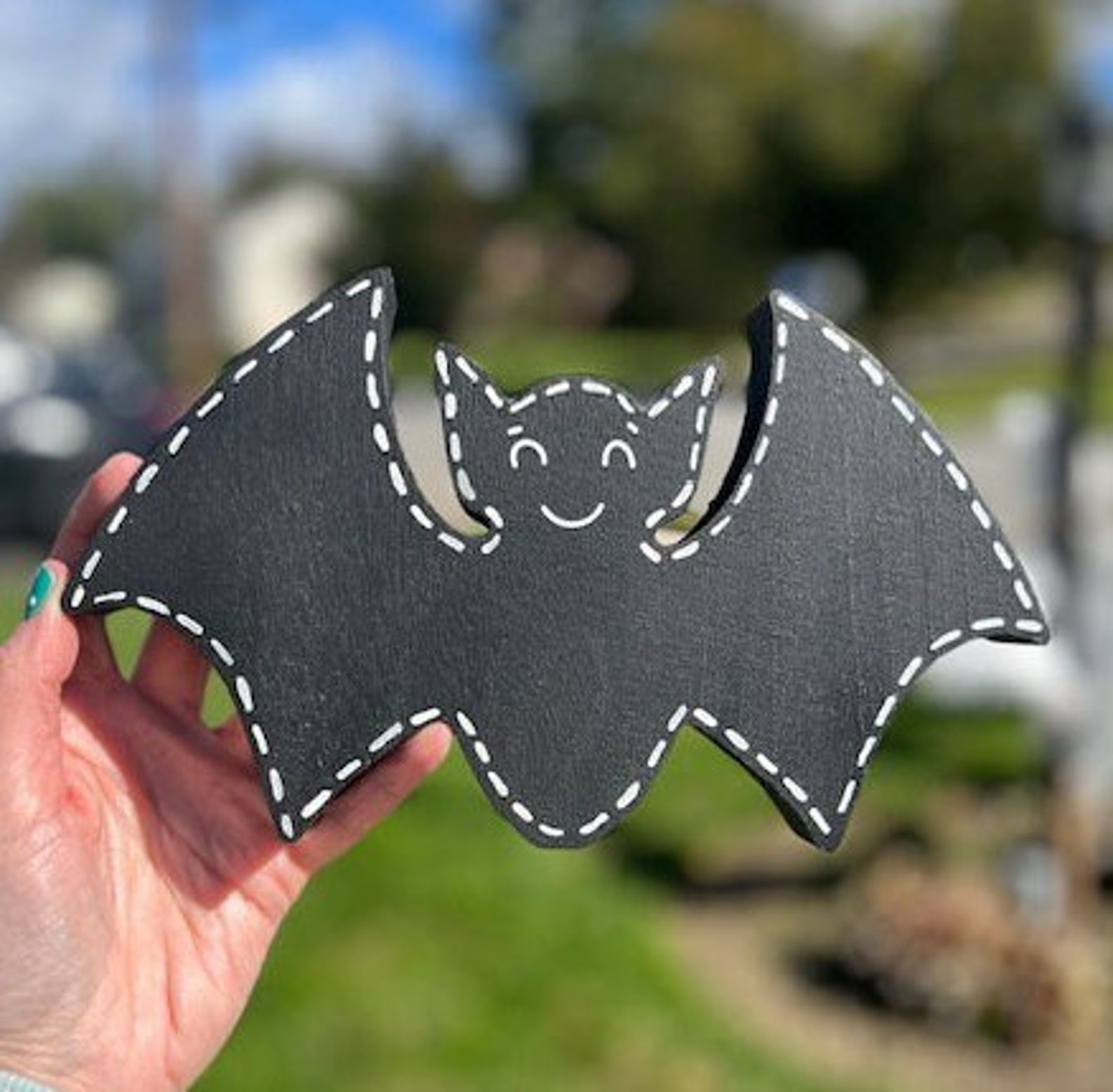Halloween Decor, Fall Decor, Cute Bat Decor, Chunky Wood Bat Shelf ...
