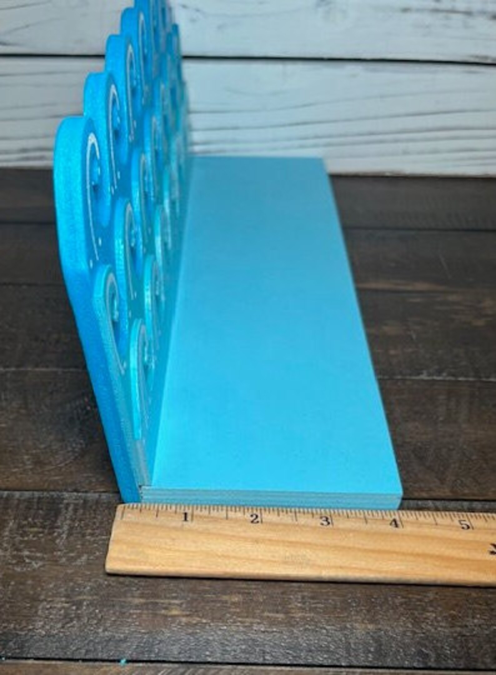 Wave Shelf, Shelf for Beach House, Painted Wood Wave Wall Shelf, Twelve ...