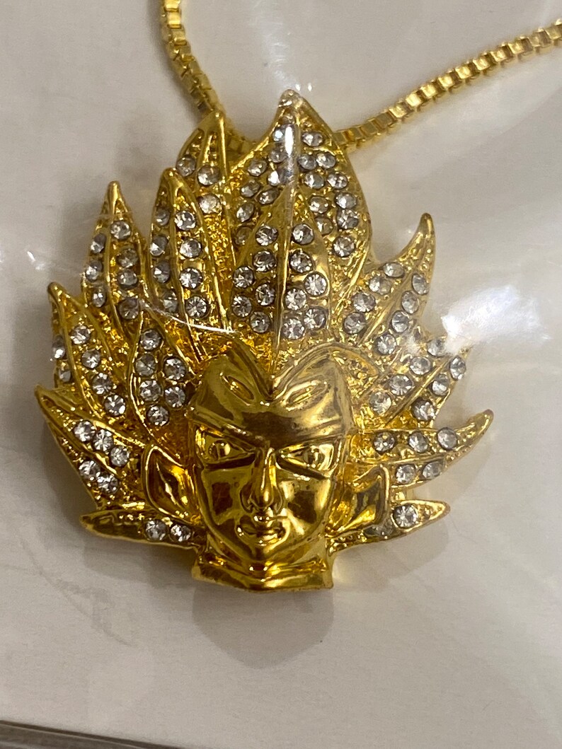 Dragon Ball Z Necklace Set! Super Saiyan Goku and Vegeta - Etsy