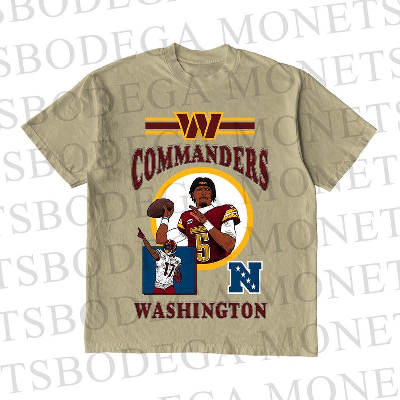 Daniels Mclaurin Graphic PNG NFL Washington Commanders Shirt Design - Etsy