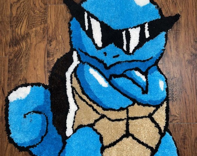 Squirtle Rug | Squirtle Squad Large Pokemon Rug - Etsy