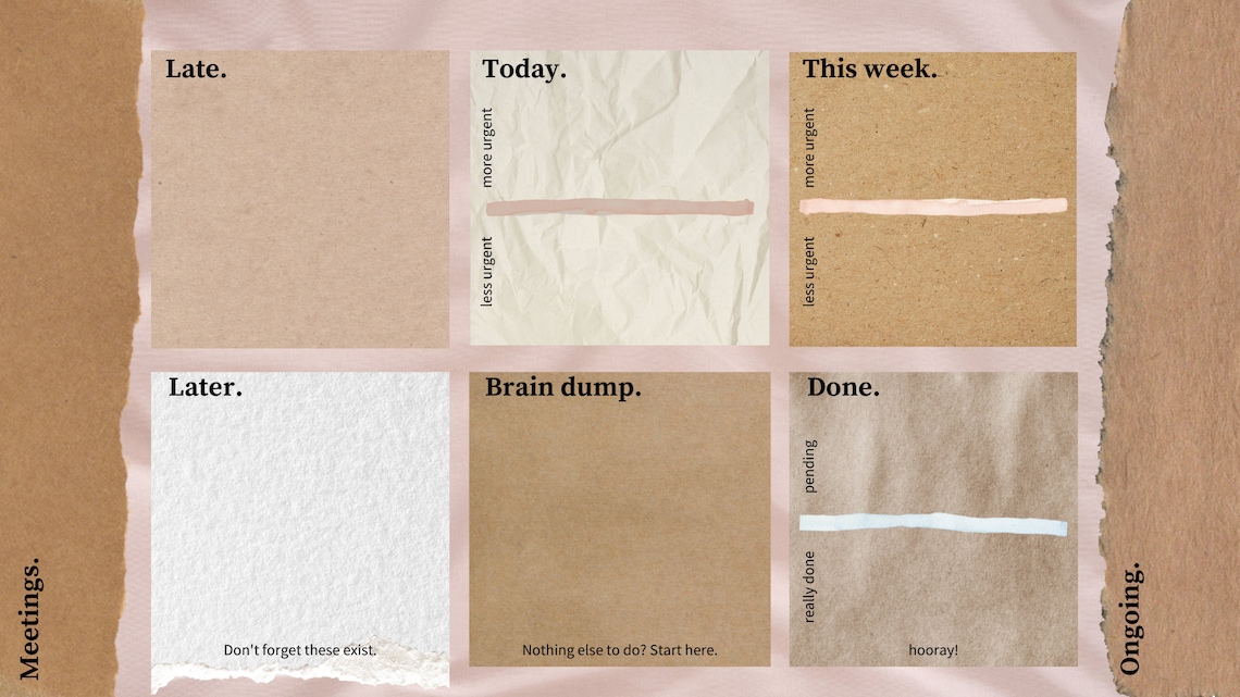 Neutral Desktop Organizer Background Wallpaper Computer, Laptop, ADHD ...