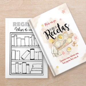 Libro De Recetas | Recetario | Diario De Recetas | Cuaderno Recetas ...