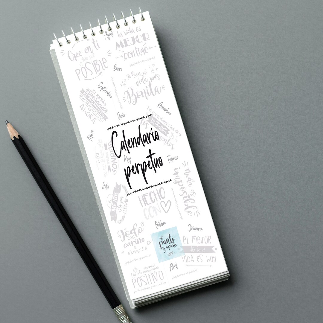 Perpetual Digital Calendar Spanish. Calendario De Cumpleaños Perpetuo ...