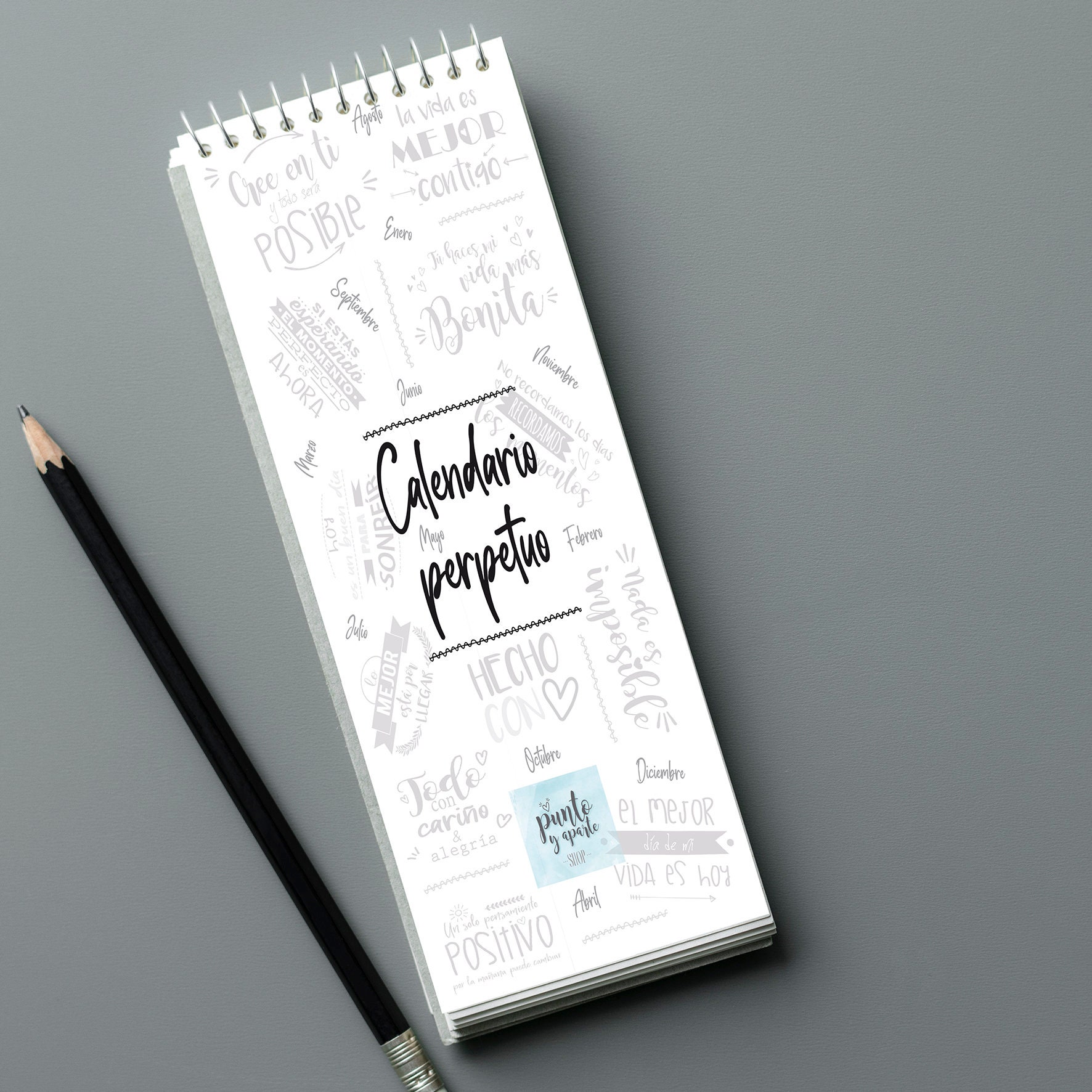 Perpetual Digital Calendar Spanish. Calendario De Cumpleaños Perpetuo ...