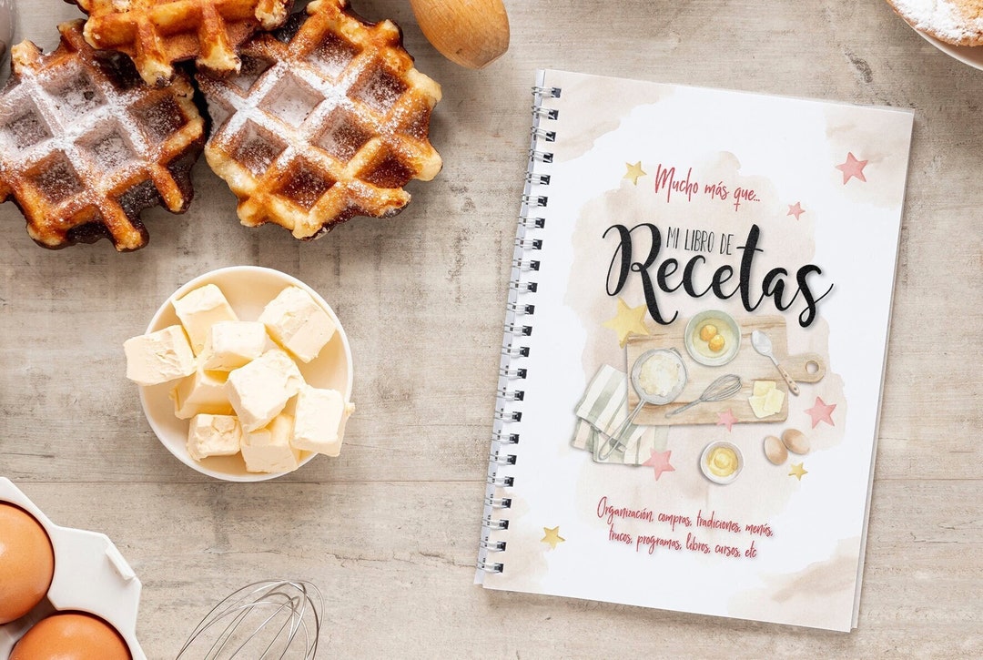 Libro De Recetas Recetario Diario De Recetas Cuaderno - Etsy