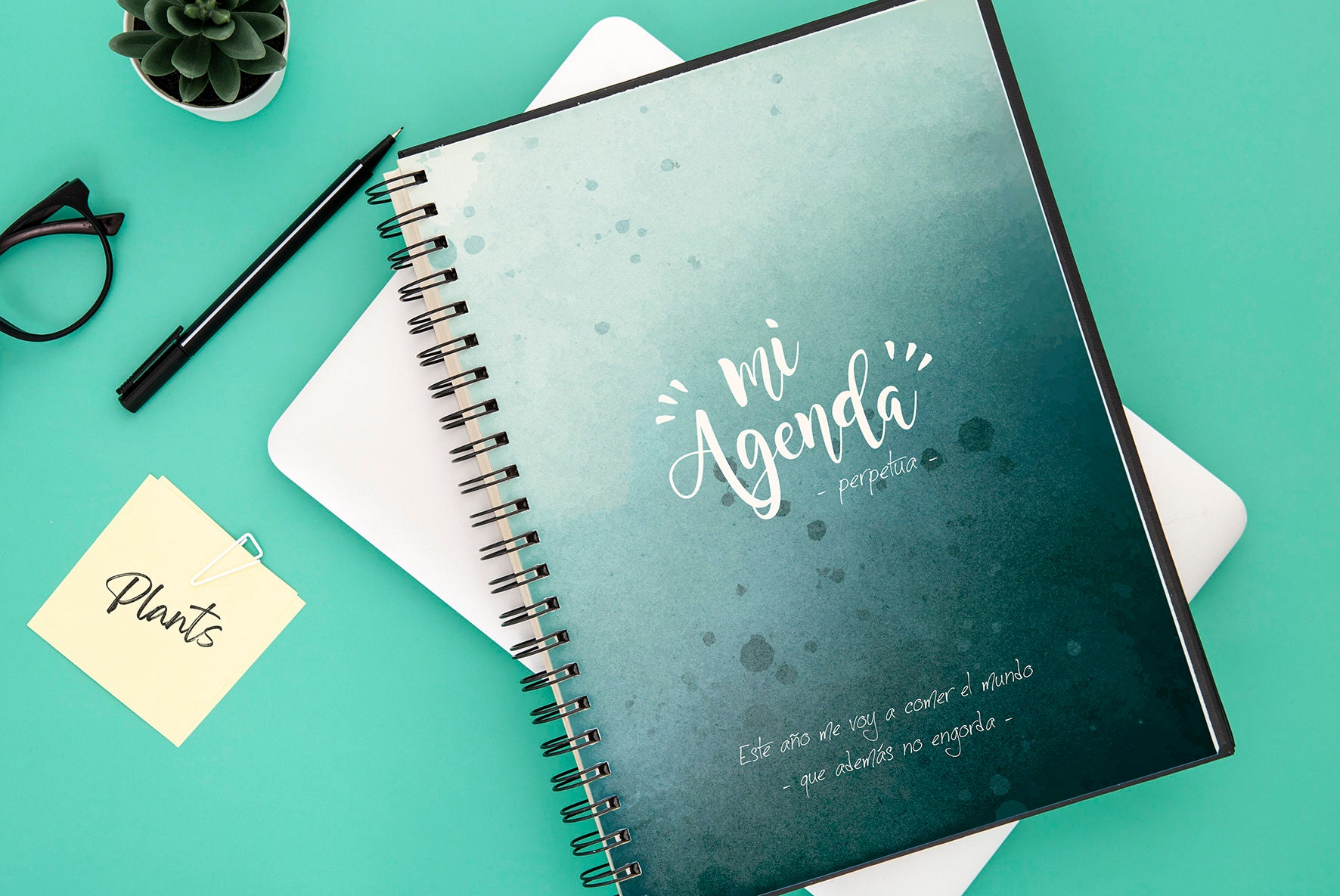 AGENDA PERPETUA Imprimible En ESPAÑOL Con Calendario 2024 - Journal ...