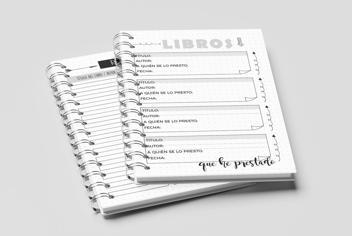 Cuaderno De Lecturas | Registro De LECTURAS | Diario Literario. Español ...