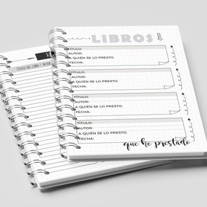 Cuaderno De Lecturas | Registro De LECTURAS | Diario Literario. Español ...