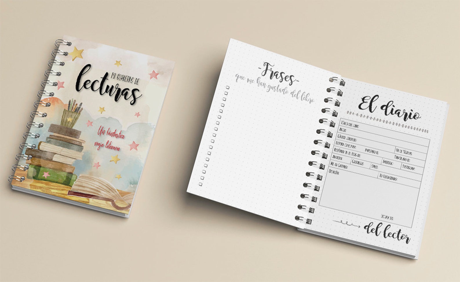 Cuaderno De Lecturas | Registro De LECTURAS | Diario Literario. Español ...