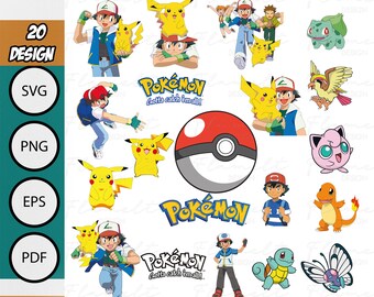 Ash Ketchum Svg | Etsy