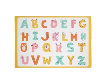 Rectangle Alphabet Rug - Etsy