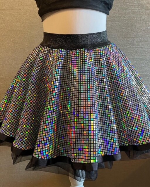 Holographic Tutu Skirt, Hologram Circle Tutu Skirt, Reflective Skirt ...