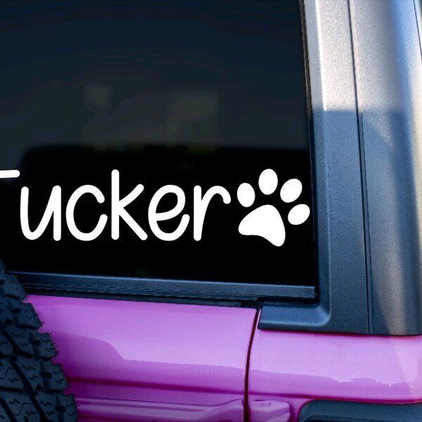 Dog Name Wall Decals - Etsy