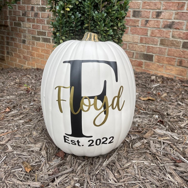 Pumpkin Vinyl Decal - Etsy