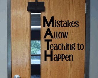 Math Door Decor - Etsy