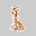 Coquette Giraffe Pink Bow Sticker, Magnet Flower Coquette Preppy ...