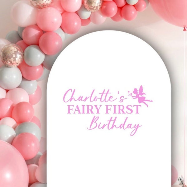 Fairy First Birthday Arch Decal - Etsy