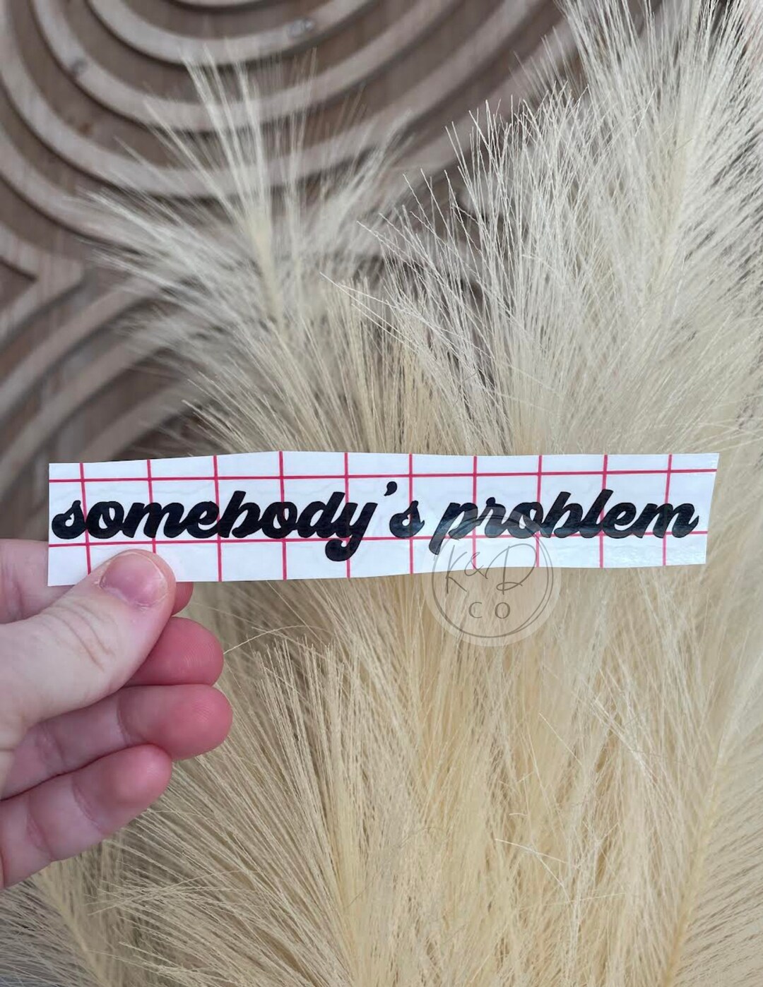 Somebody's Problem Decal, Rear View Mirror Decal, Mirror Sticker ...