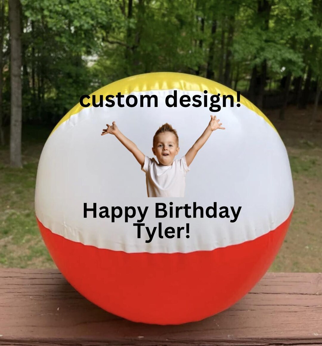 Custom Photo Beach Ball, Rainbow Company Toys, Beach Toys, Pool Beach ...