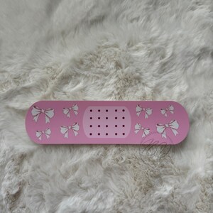 Pink Coquette Bow Car Bandages Vinyl Stickers, Literally Just a Girl ...