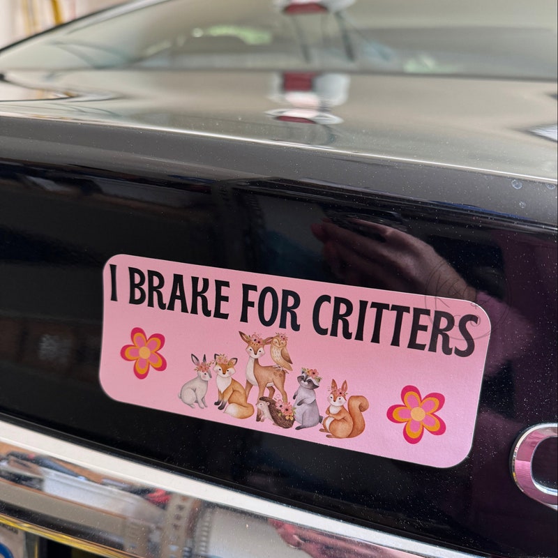 Biking Animals Bumper Sticker - Etsy