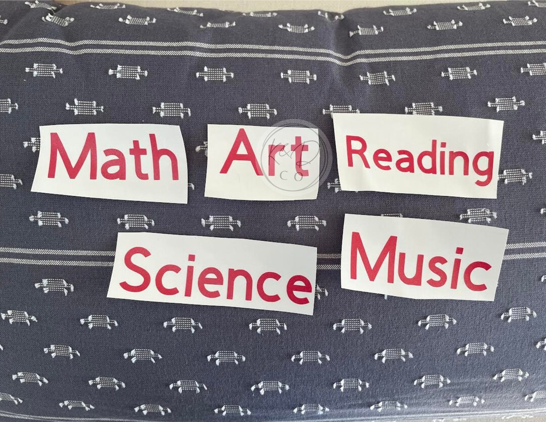 Binder Labels, Binder Decals, Binder Vinyl Stickers,class Subject ...