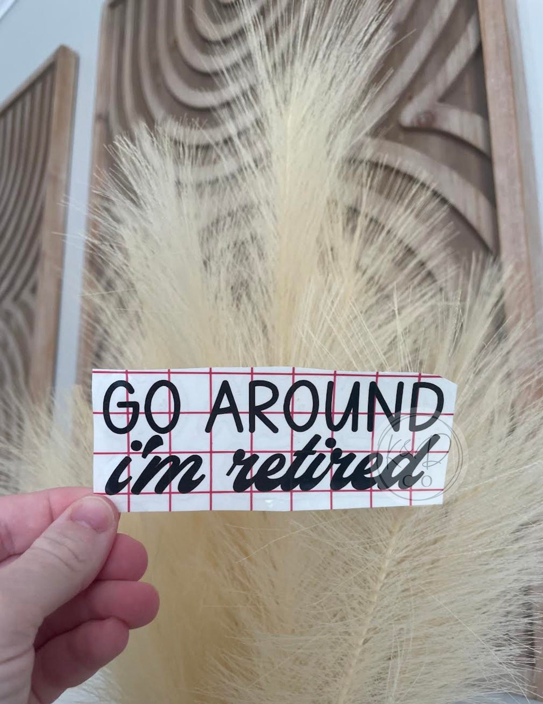 Go Around I'm Retired Vinyl Decal, Slow Poke Car Sticker, Funny ...