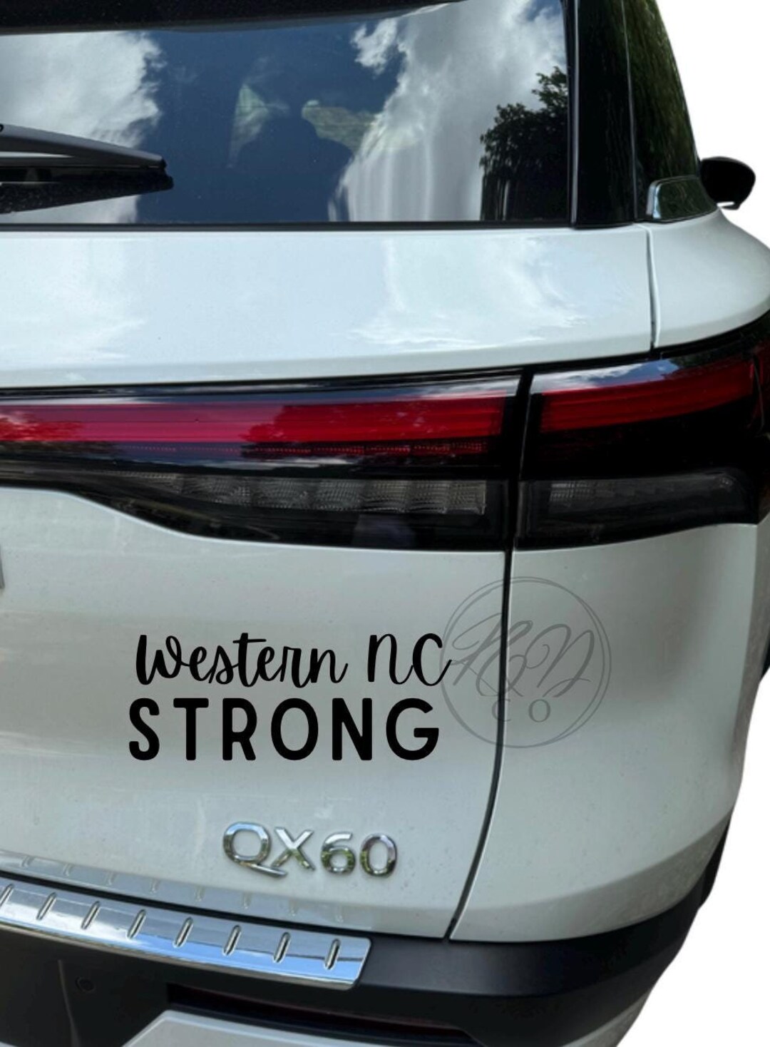 30% Donated WNC Western North Carolina Strong Car Decal Bumper Sticker ...