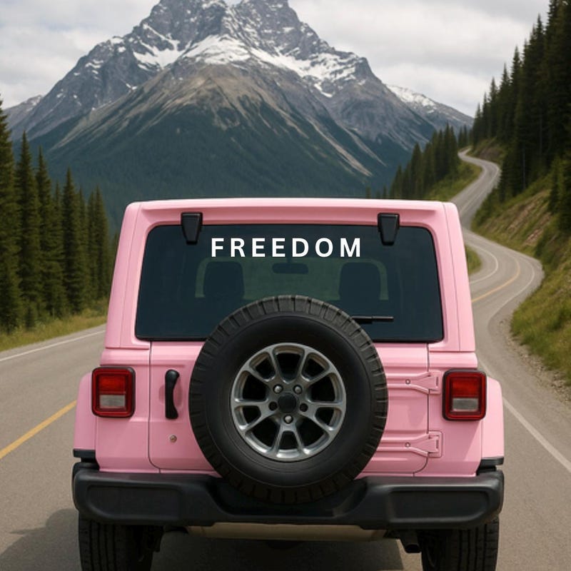 Freedom Windshield Decal - Etsy